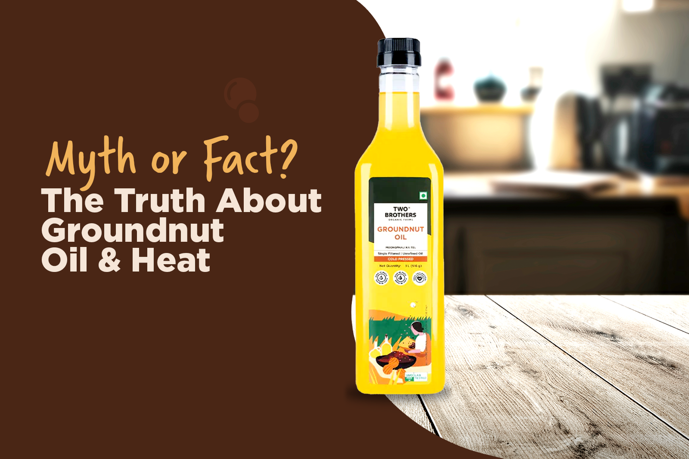 Cold-pressed groundnut oil