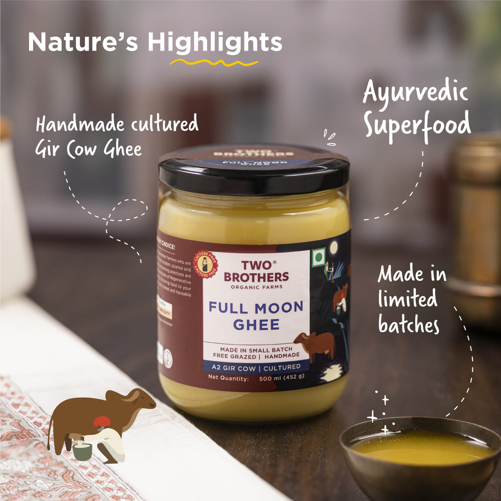 Buy Full Moon Cultured Ghee, Desi Gir Cow | Two Brothers India