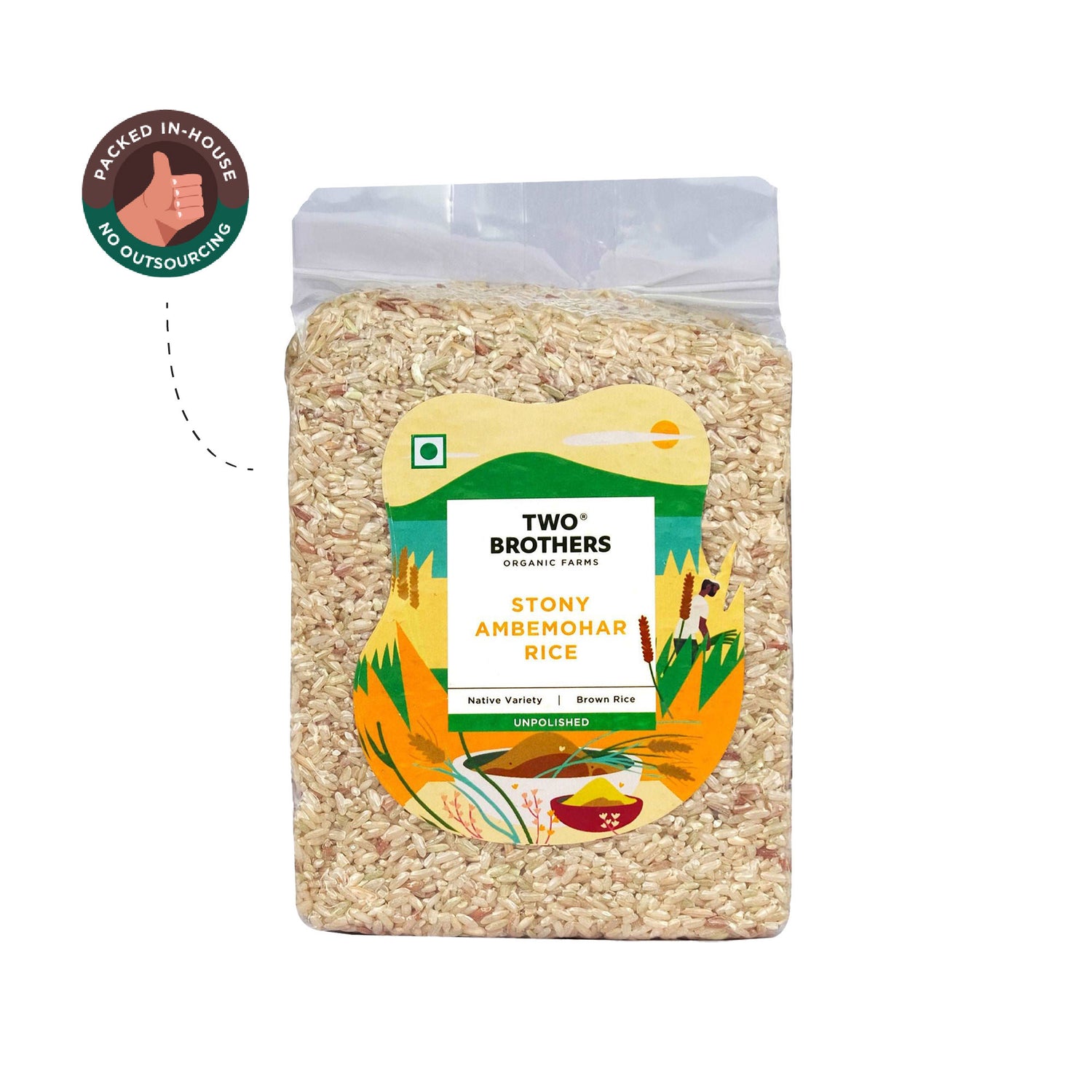 Stony Ambemohar Rice, Unpolished