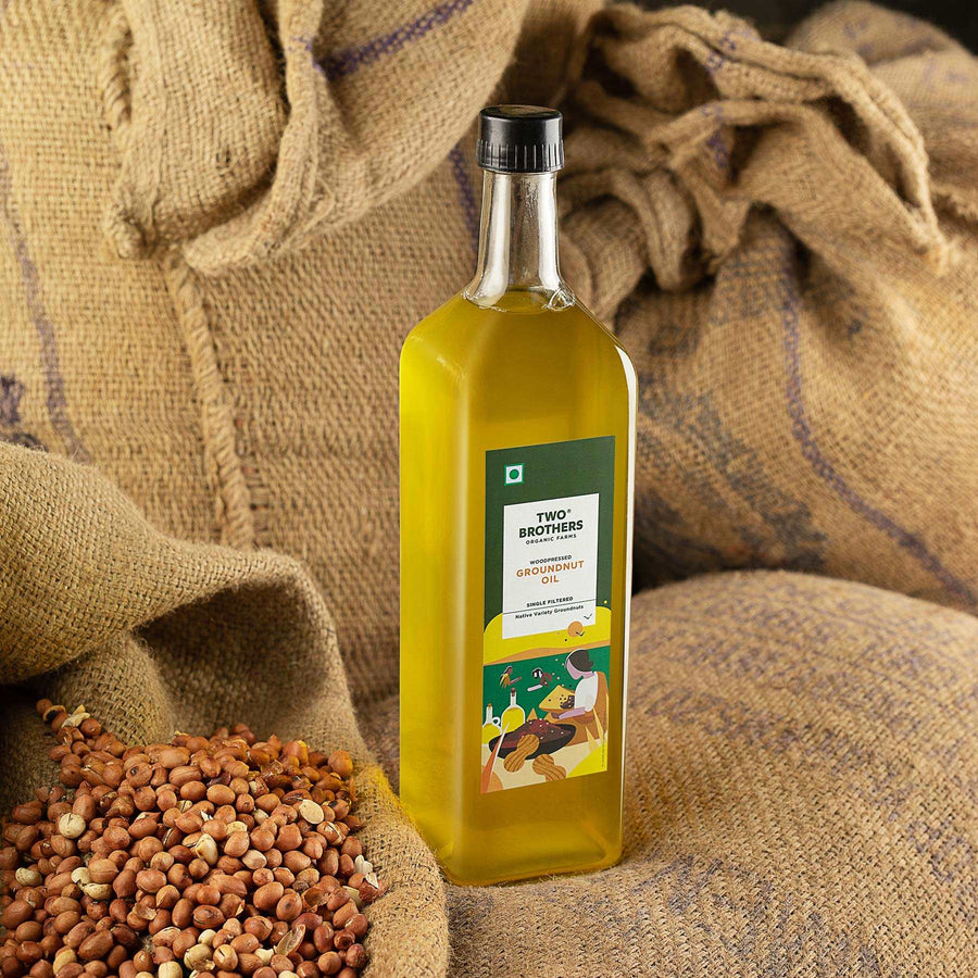 Groundnut Oil - Buy Online Organic Wood Pressed Peanut Oil at Best Price